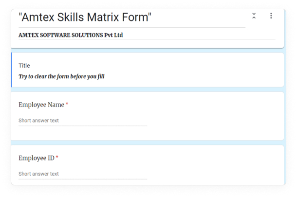 Transforming Employee Skills Management with Skills Matrix Form